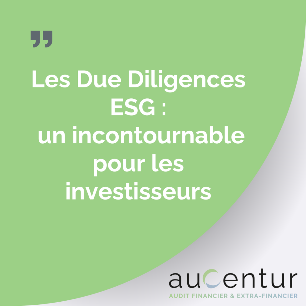 Les Due Diligences ESG : un incontournable pour les investisseurs ...