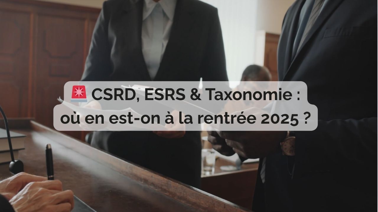 🚨 CSRD, ESRS & Taxonomie : où en est-on à la rentrée 2025 ? - Arthaud ...